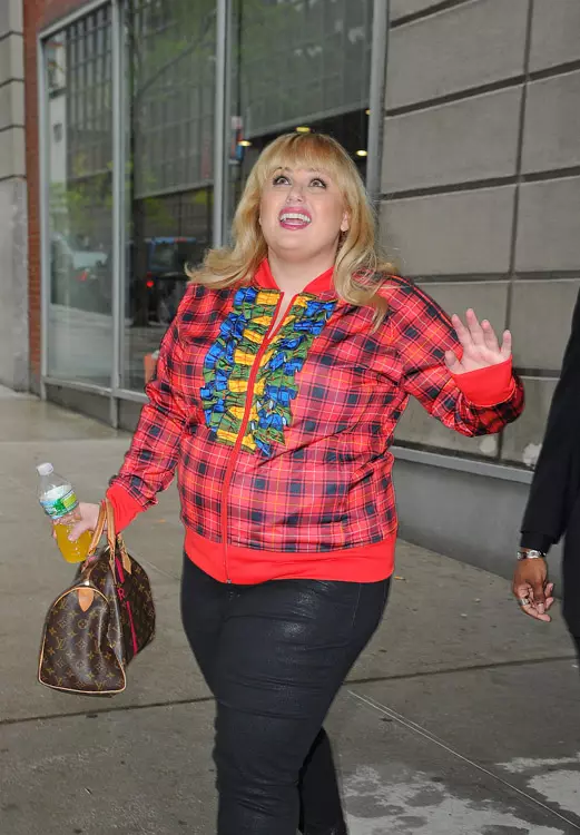 Rebel Wilson amebeba begi la Louis Vuitton Mon Monogram Speedy huko NYC (4)