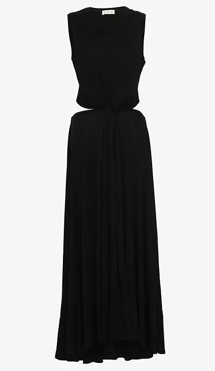 ALC Twisted Knot Open Back Back Maxi Dress