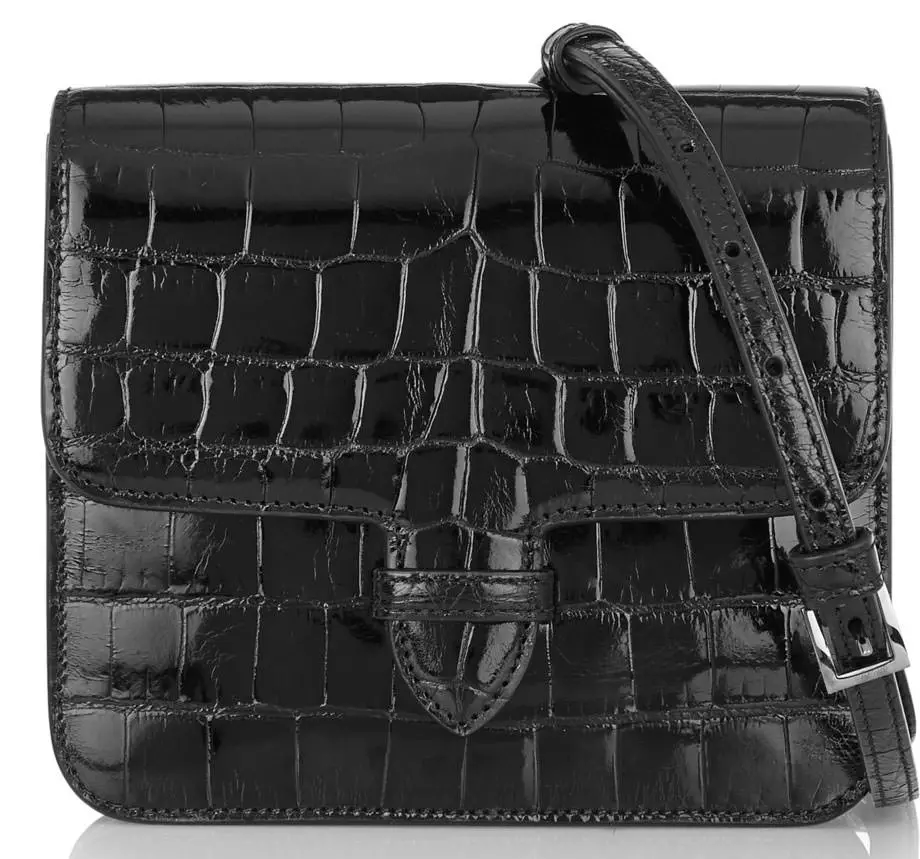 Alaia-Patent-Alligator-Ysgwydd-Bag