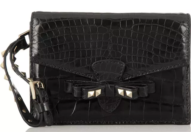 Wristlet Valentino Rockstud Alligator