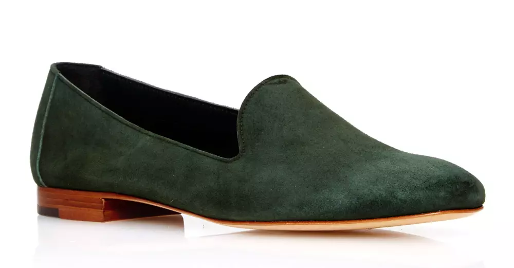 Mansur-Gavriel-Loafer-Zielony-Zamsz