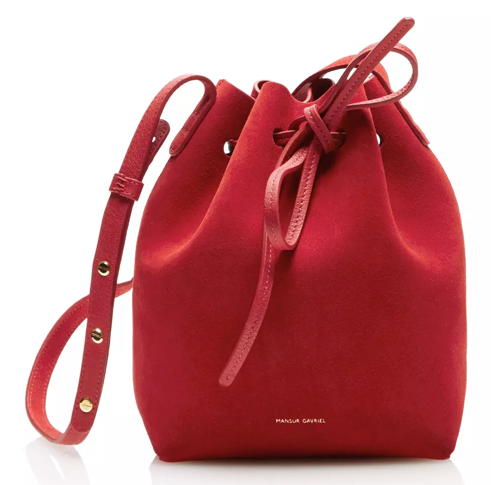 Mansur-Gavriel-Suede-Mini-Bucket-Bag-Red