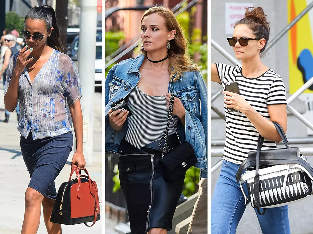 Si Celebs Smile and Sulk nga adunay Fab New Bags gikan ni Mansur Gavriel, Tod's ug Céline 10366_1