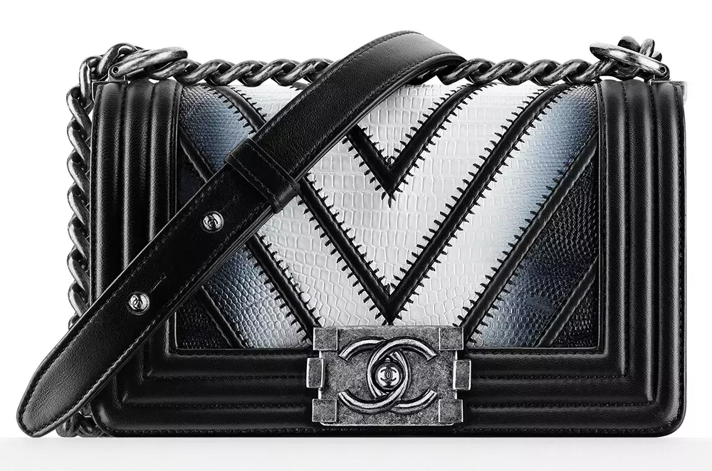 Chanel-Small-Lizard-Boy-Bag-Black