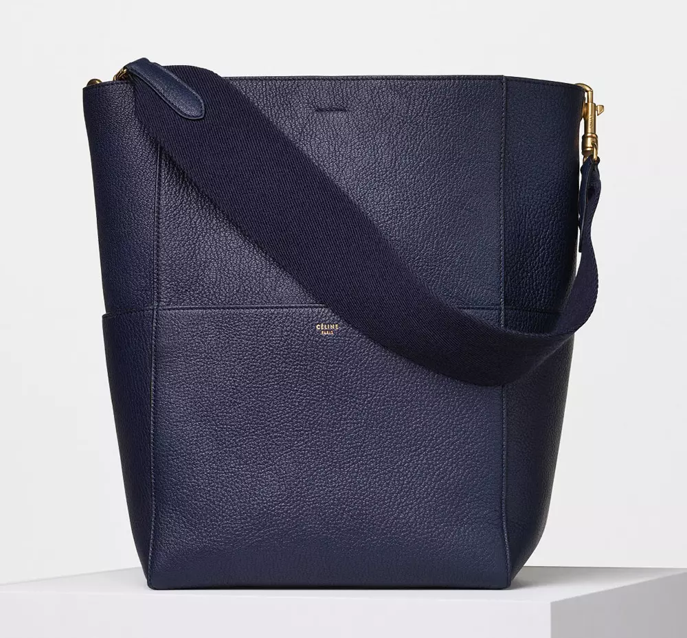 Celine-Seau-Sangle-Solder-Bag-Blue-2550