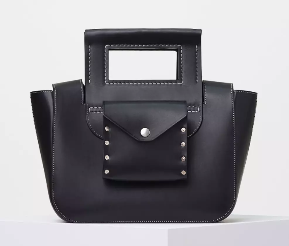 Celine-Catro-Small-Shoulder-Shoulder Bag-Black-2800