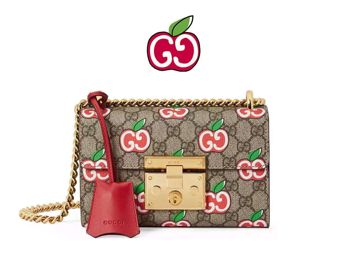 Gucci Adorns Nws Cov Ncauj Nyiam Hnab Nrog Apple Motif