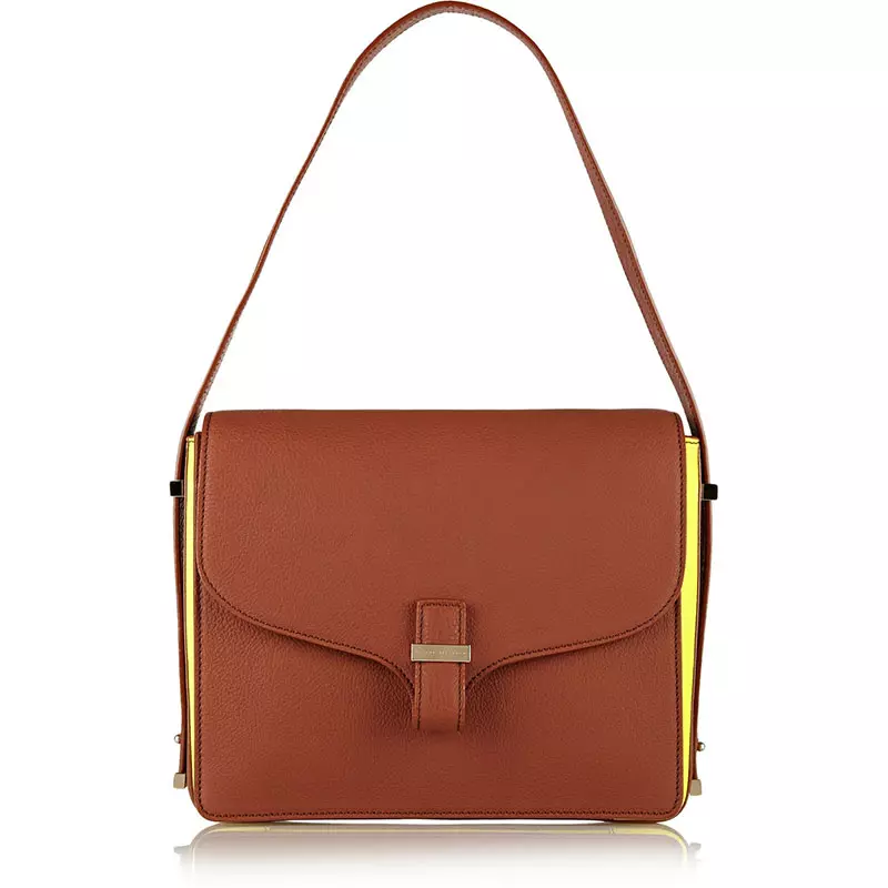 Victoria Beckham_Harper skouersak met tekstuurleer_THE OUTNET.COM