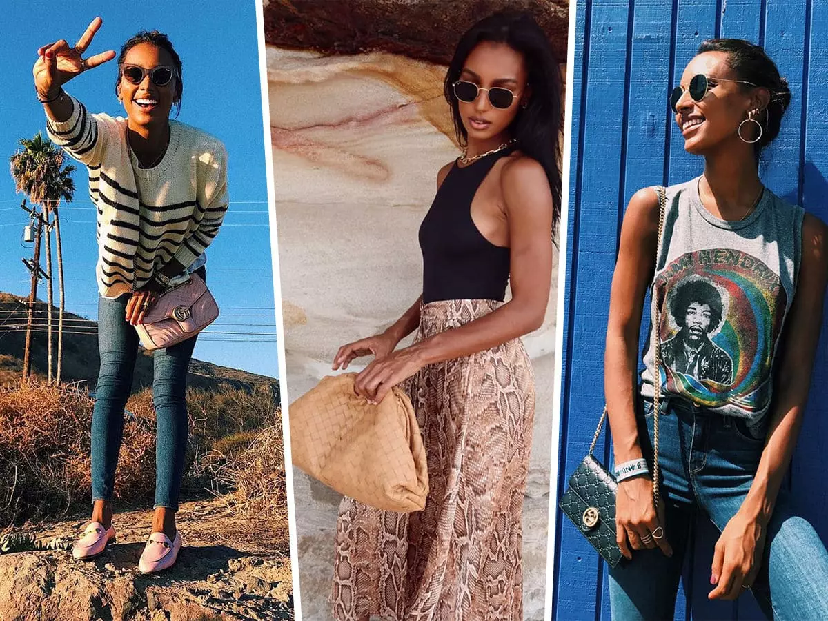 Les sacs de Jasmine Tookes vus sur Instagram