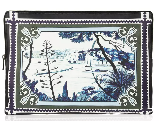 Mary Katrantzou Katmandou Enprime Leather Pouch