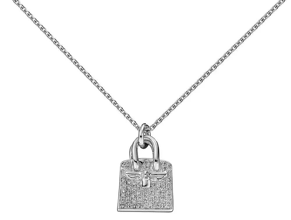 Hermes-Birkin-Pendant-Spî-Zêr-û-Elmas