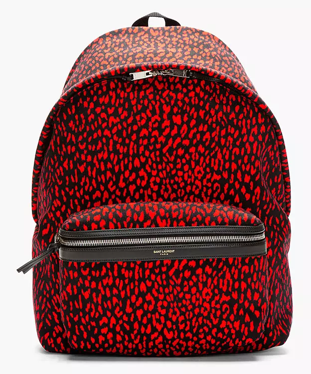 Mochila Saint Laurent Baby Cat Print