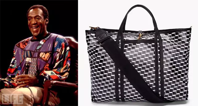 Bill Cosby at Pierre Hardy Cube Print Tote