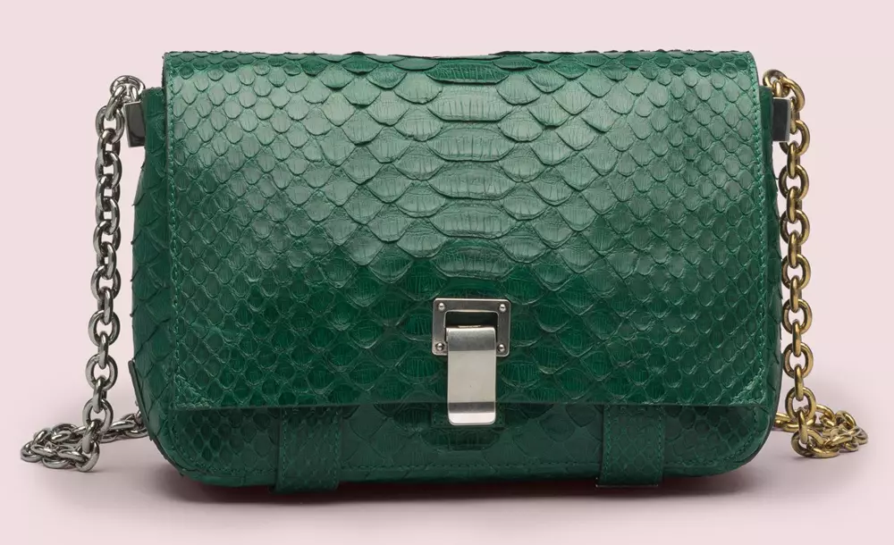 Proenza Schouler Malgranda Python Kuriero