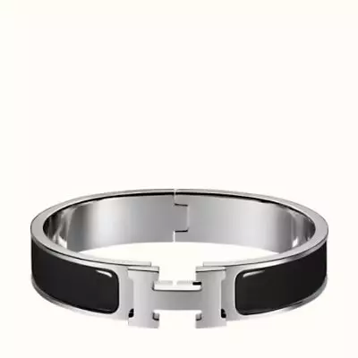 Narrow/Clic H Bracelet. Setšoantšo se amoheloa ke Hermes.com