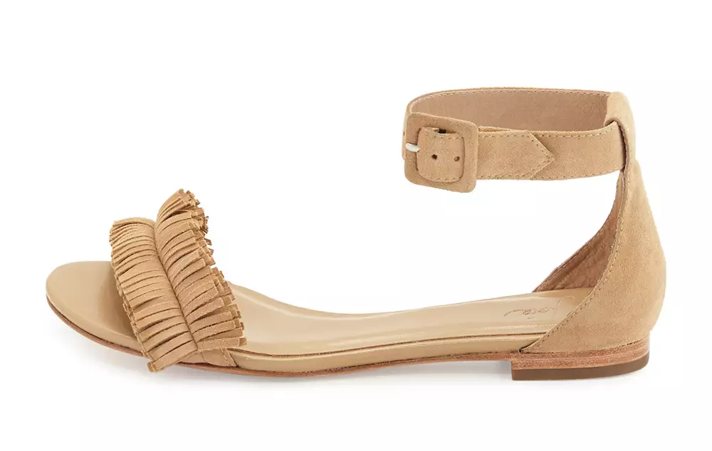 Joie Ferris Fringe Suede Sandal