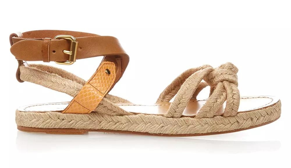 Isabel Marant Etoile Camila Seil- und Ledersandalen