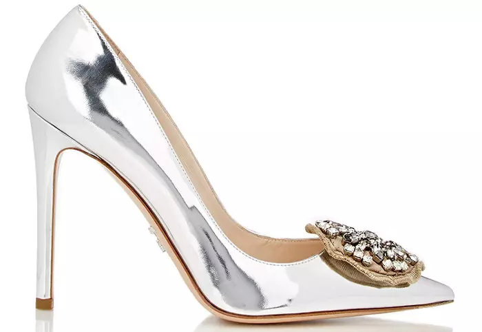 Prada Crystal Medallion Pumps