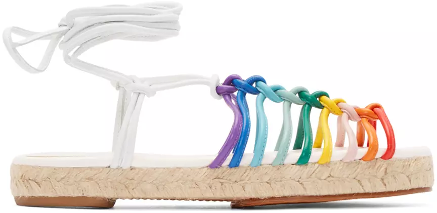 Chloe Multicolor Leather Rainbow Sandalen