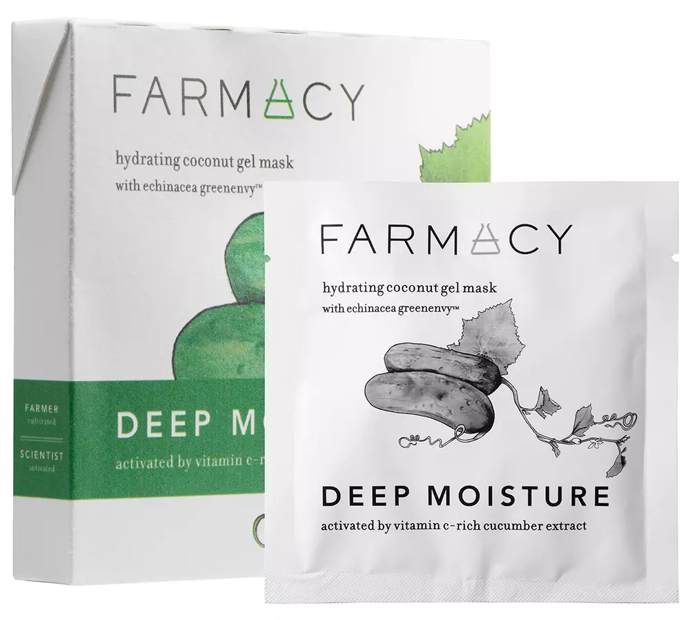 Farmacy-Hydrating-Cnau Coco-Gel-Dwfn-Lleithder-Masgiau-Talen