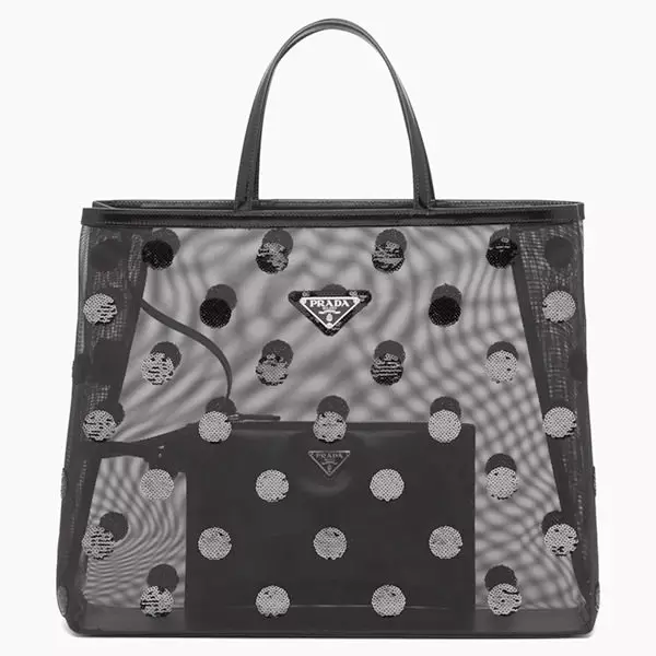 Polkadot Mesh Tote Bag