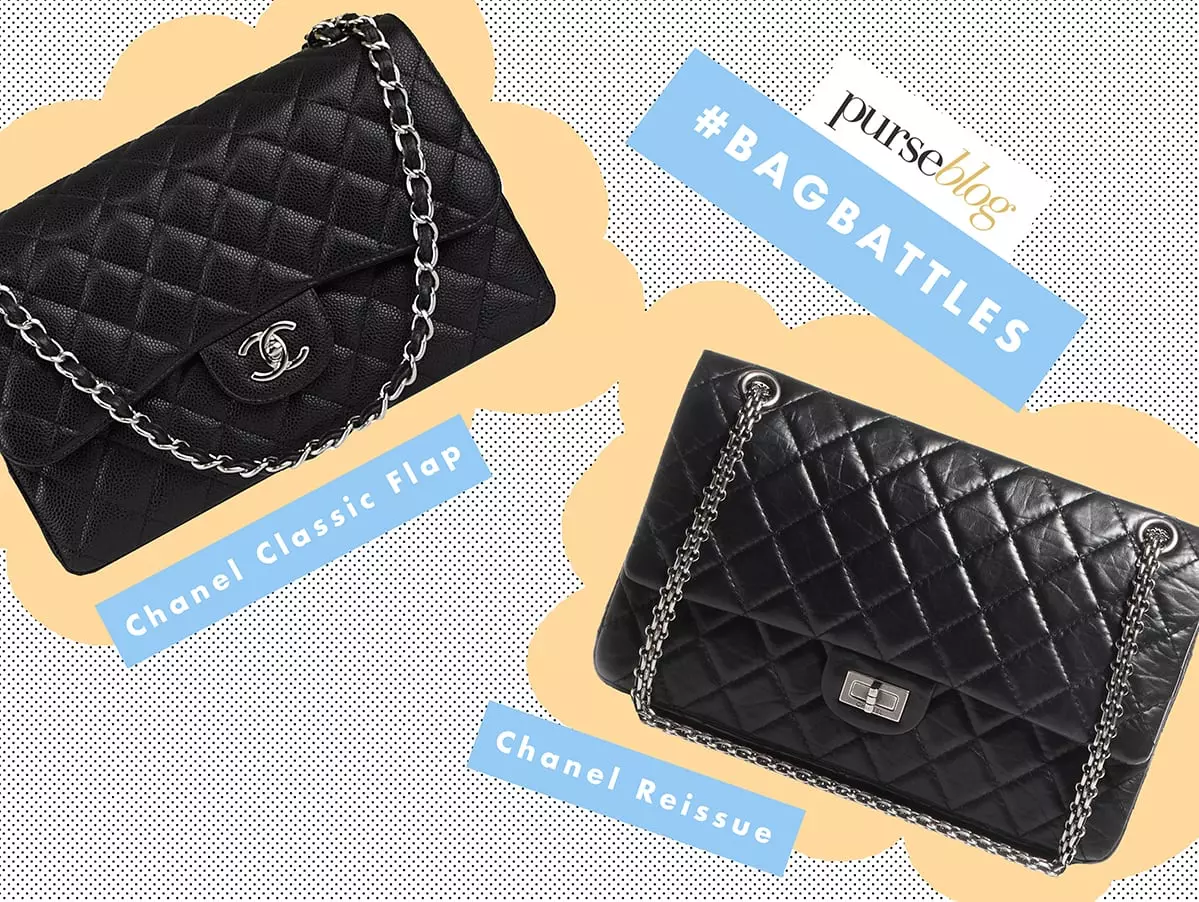 Cathanna Mála: Flap Clasaiceach Chanel vs Chanel Reissue