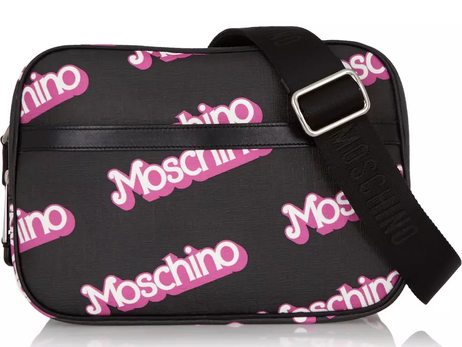 Moschino-логотипі-ПВХ-иық сөмкесі