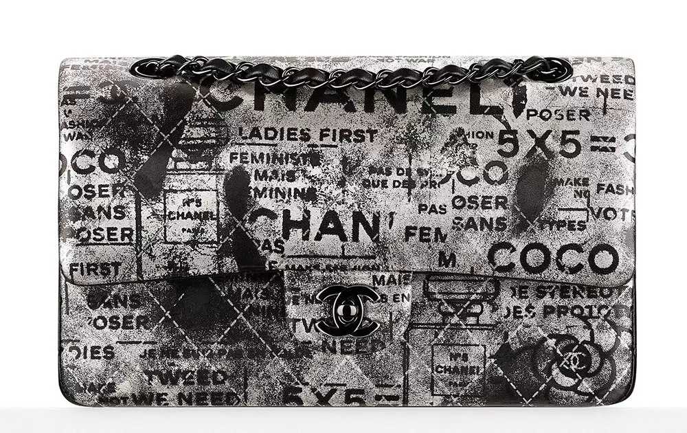 Chanel-Håndmalet-Lammeskind-Klassisk-Flap-Taske