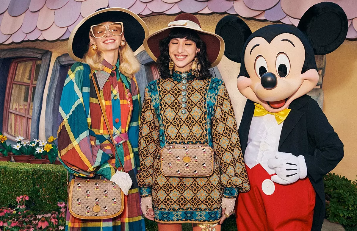 Gucci vier Chinese jaar van die muis met sy Mickey Mouse-versameling