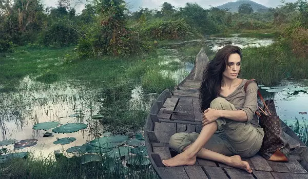 Angelina Jolie pikeun Kampanye Nilai Inti Louis Vuitton 15462_1