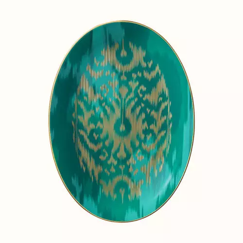 Voyage en Ikat Oval Platter, Large Model