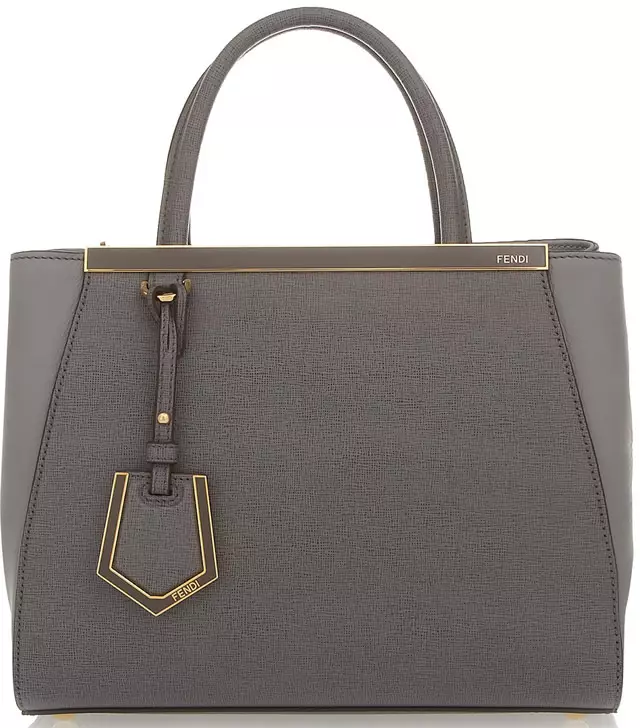 Fendi 2Jours Small Shopper Grey