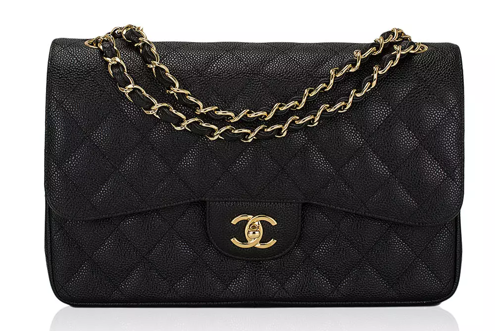 Chanel-Caviar-Classic-Flap-Mála-Dubh