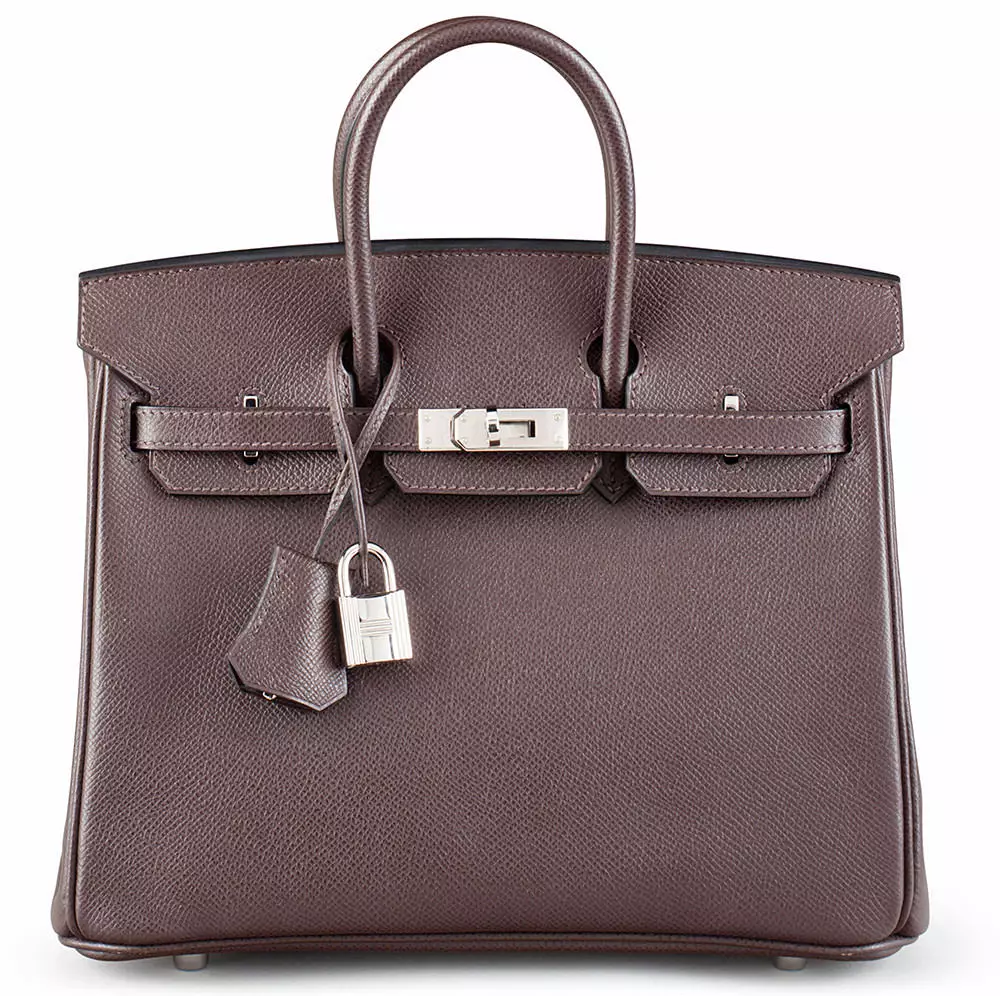 HERMES-25CM-ШОКОЛАД-ЭПСОМ-БЫЛҒЫ-БІРКИН-САМКА