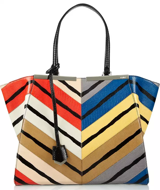 Fendi Inzoka Chevron 3Jours Tote