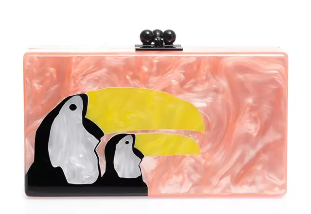 Edi Parker Jean Toucan Box Clutch