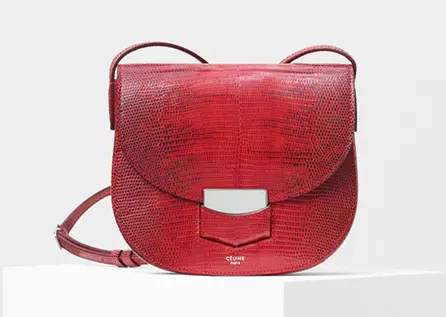 Celine-Small-Trotteur-Tasche-Red-Lizard-4050