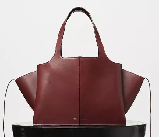 Celine-Tri-Fold-Válltáska-Burgundy-3400