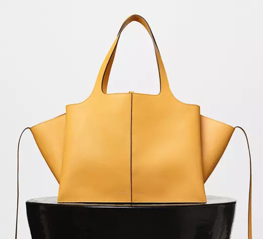 Celine-Tri-Fold-Schultertasche-Gelb-3400