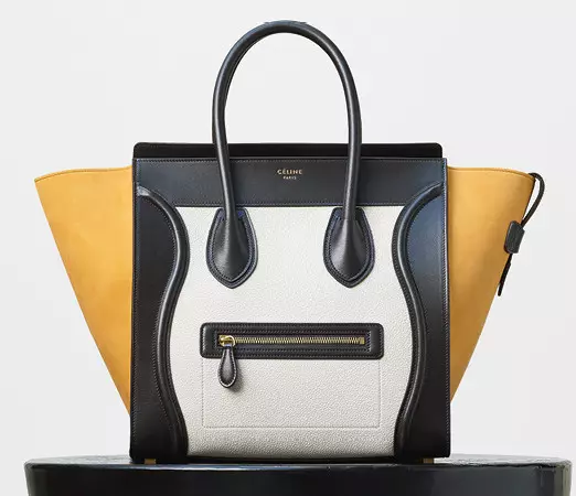 Celine-Tricolor-Mini-Gepäck-Tote-Wäiss-2600