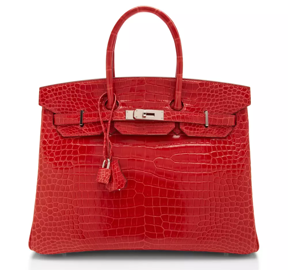 Hermes Crocodilo Birkin Vermelho