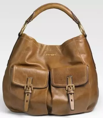 Prada Cervo Shine Hobo