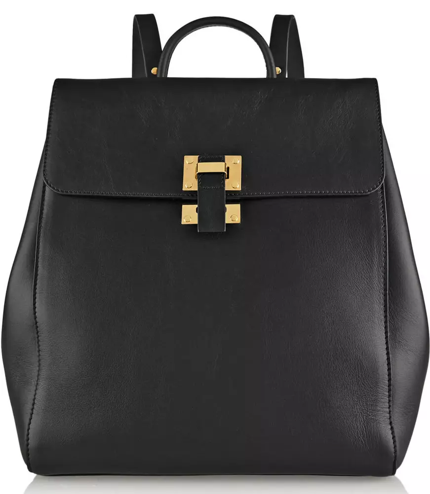 Sophie Hulme Soft Flap Deri Sırt Çantası