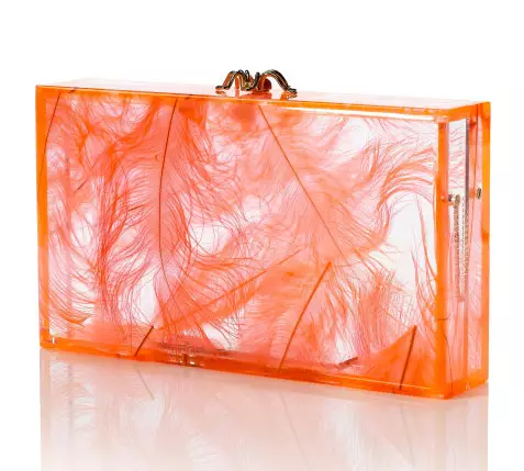 Ek dink ek is verlief op die Charlotte Olympia Pandora Feather Clutch 17805_1