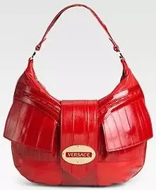 Versace Leren Flap Hobo