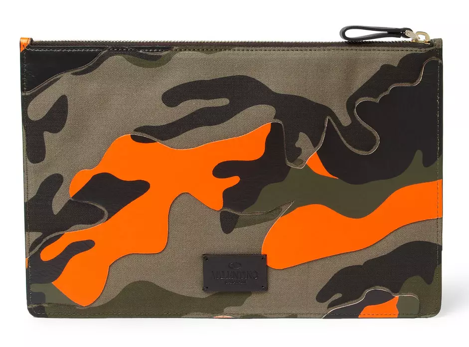 Valentino Pa'u ma Canvas Camo Pouch