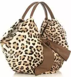 Bolsa de pelo de cabra Valentino con estampado de leopardo