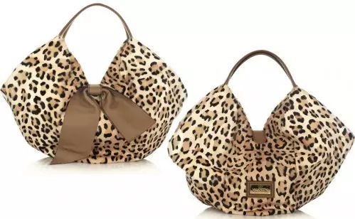 កាបូបសក់ពពែបោះពុម្ព Valentino Leopard