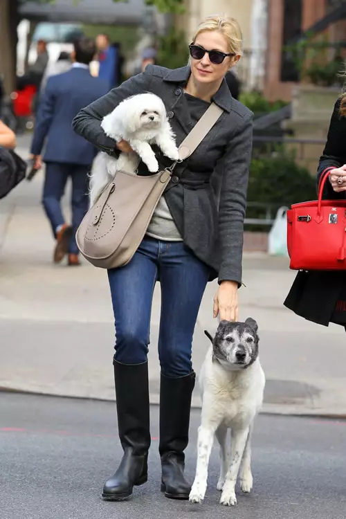 Kelly Rutherford jongle pooch, kafe, ak Hermes Evelyne 19127_3