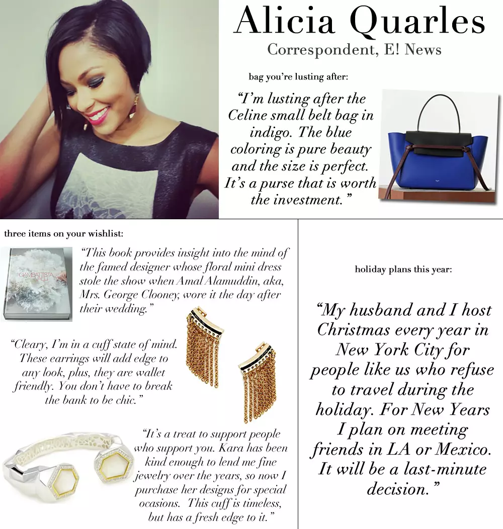 Alicia Quarles Holiday WishList